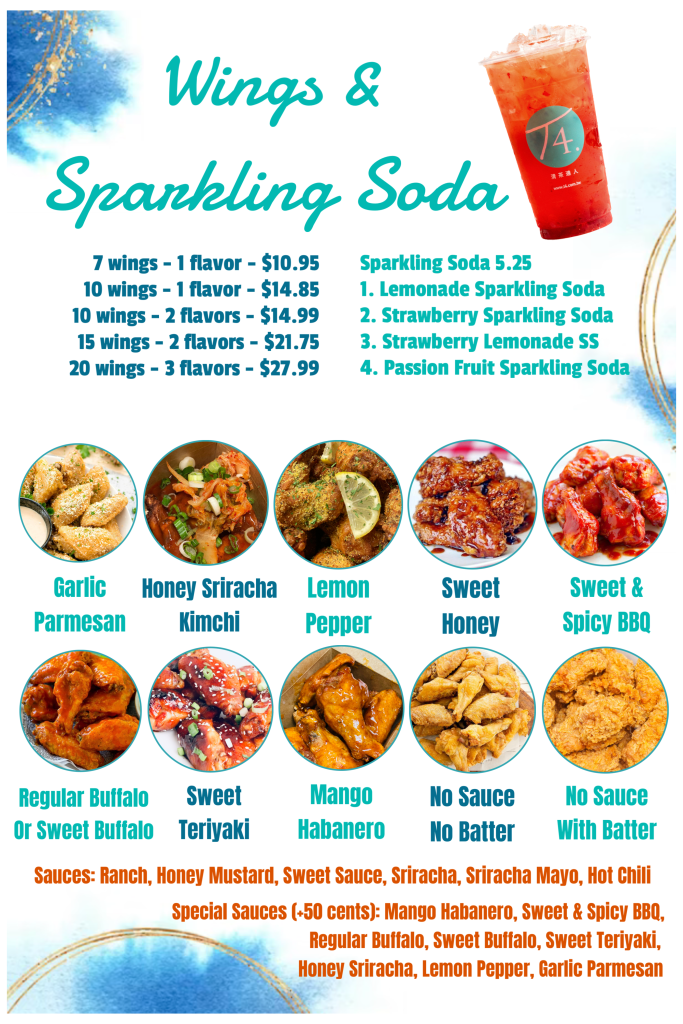 Menu – T4 TEA FOR – T4 LATHROP